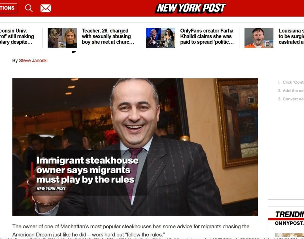 Plavljanin Šefket Džek Sinanaj za New York Post: Migranti koji dolaze u ...