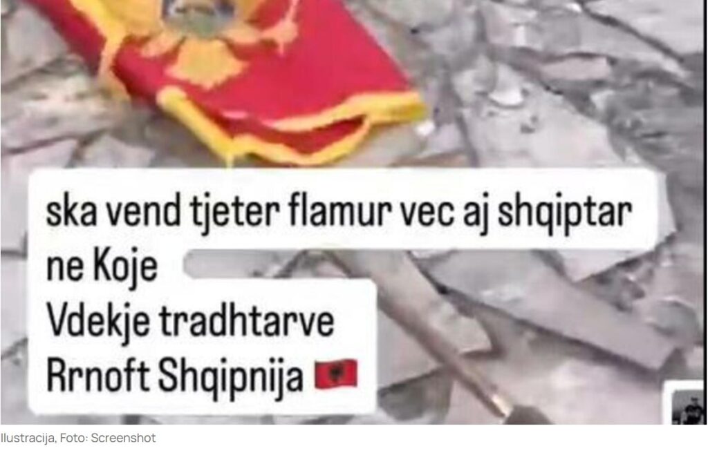 Skinuo crnogorsku zastavu sa jarbola i bacio je pod noge: Tuzanin ...